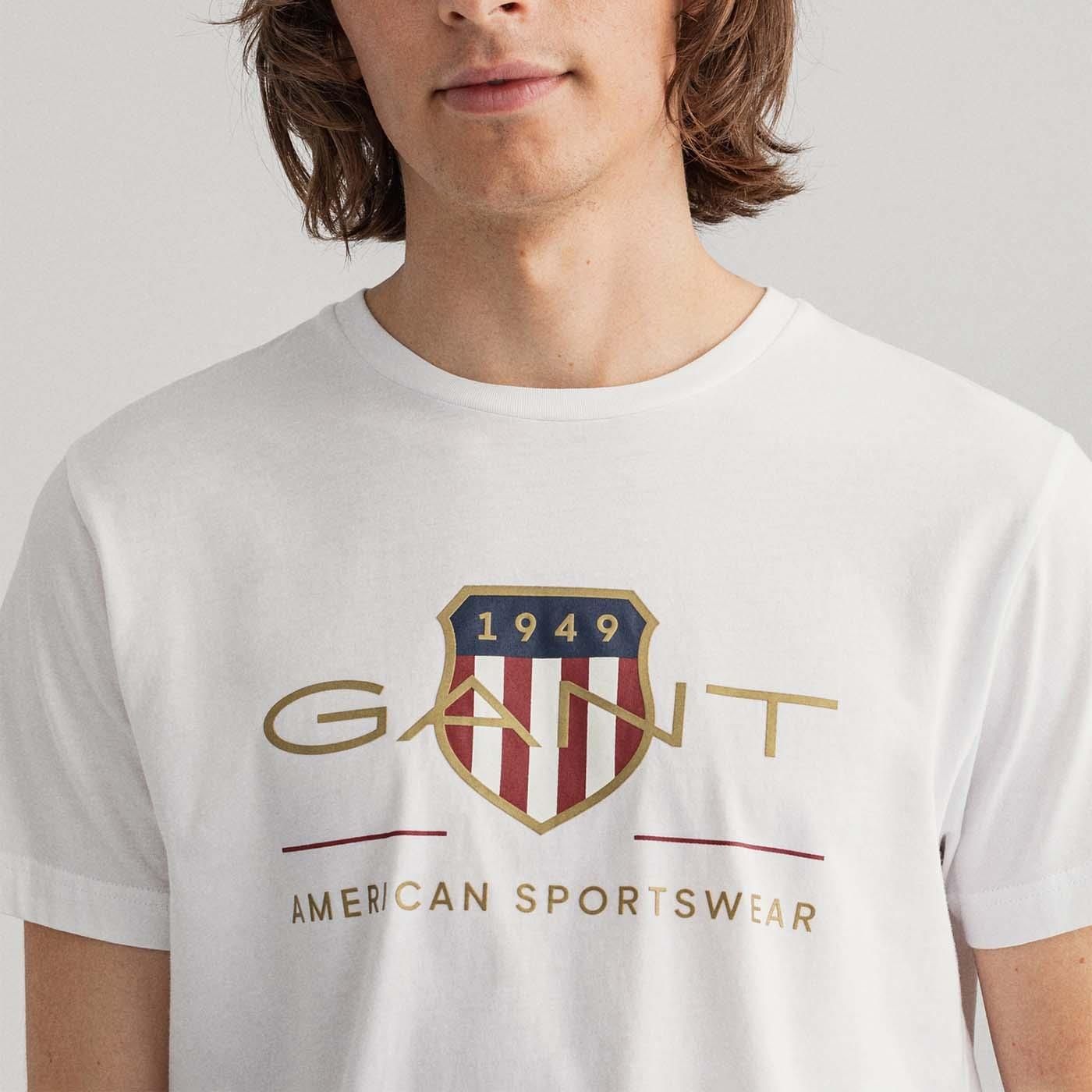 Męska Koszulka GANT D2. ARCHIVE SHIELD SS T-SHIRT 2003099.110 - Ceny i ...