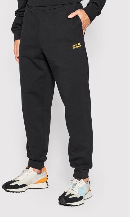 Jack Wolfskin Spodnie dresowe Essential 1507181 Czarny Regular Fit ...