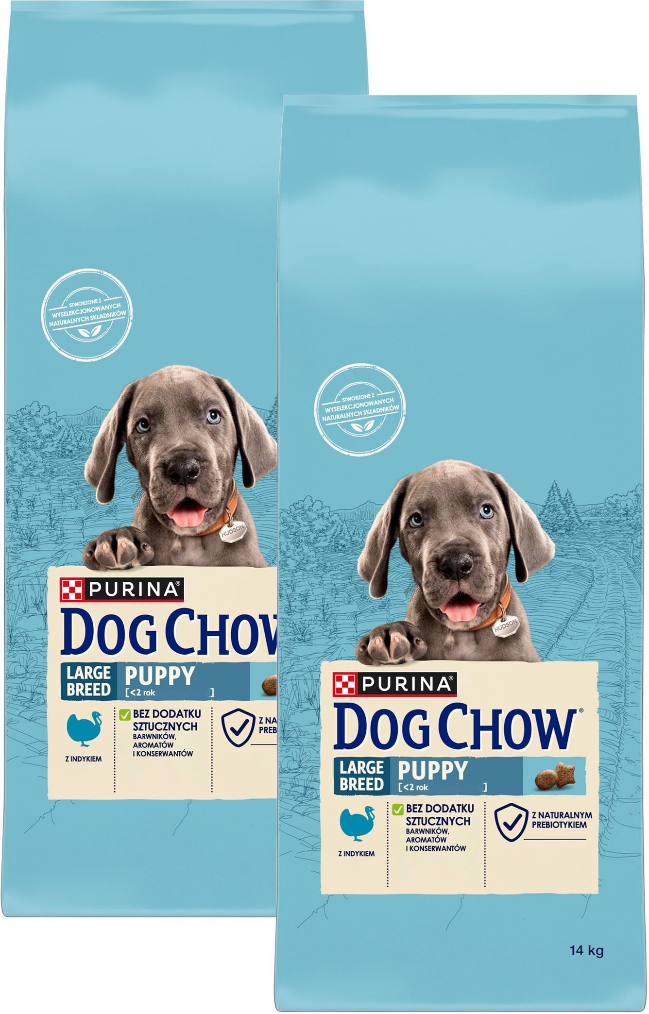 Karma Dog Chow Puppy Large Breed Dla Szczeniąt Dużych Ras z Indykiem ...