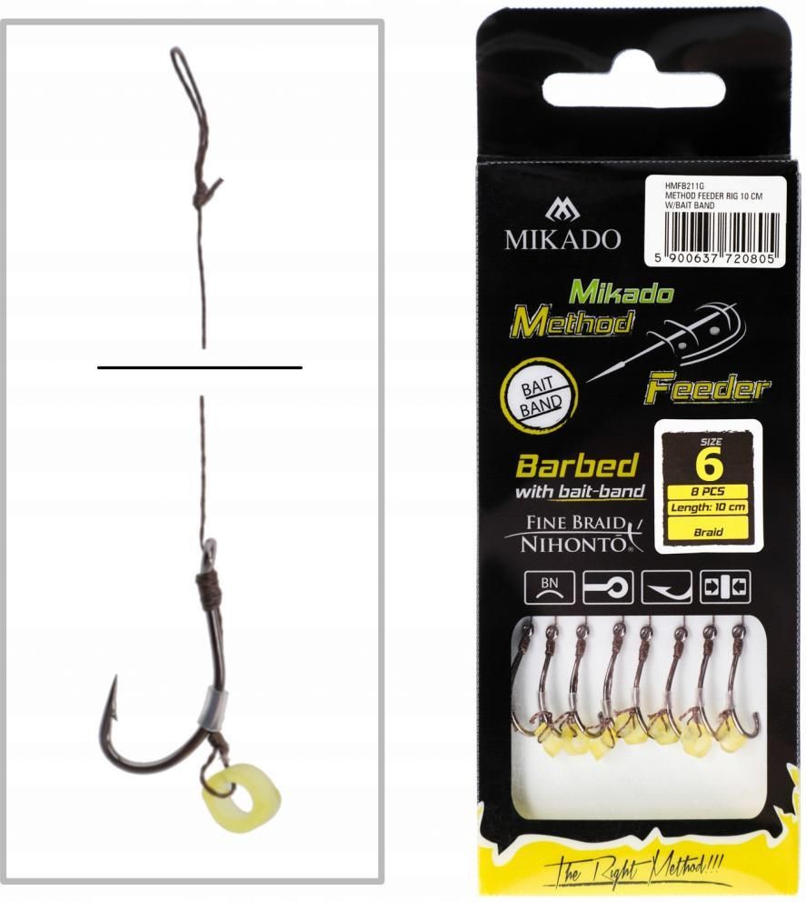 Mikado Haczyki 6 Przypony Method Feeder Gumka Plecionka - Ceny i opinie - Ceneo.pl