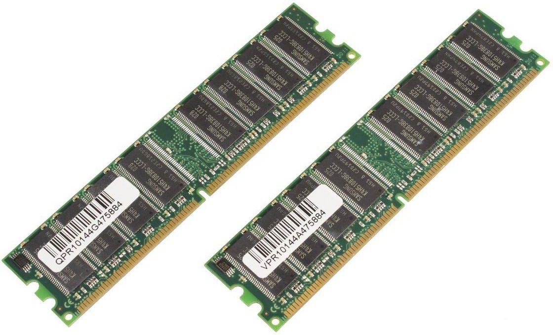 Pamięć RAM Micro Memory Kit 2x1GB DIMM DDR 400Mhz (MMA1038/2048 ...