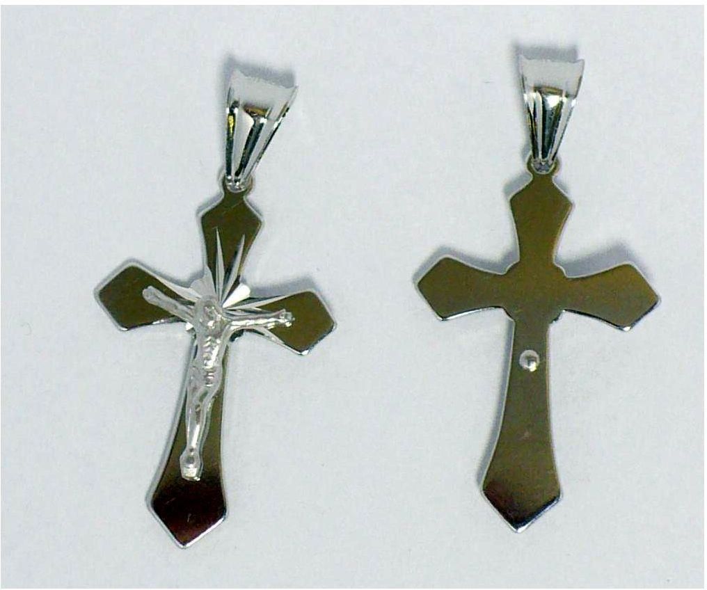 Macur Krzyżyk Srebro 925 Rodowane , Rozmiar: 33X20 Mm Waga: 2.17 G Sku ...