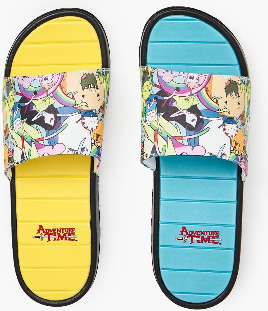 Cropp - Kolorowe klapki Adventure Time - Czarny - Ceny i opinie - Ceneo.pl