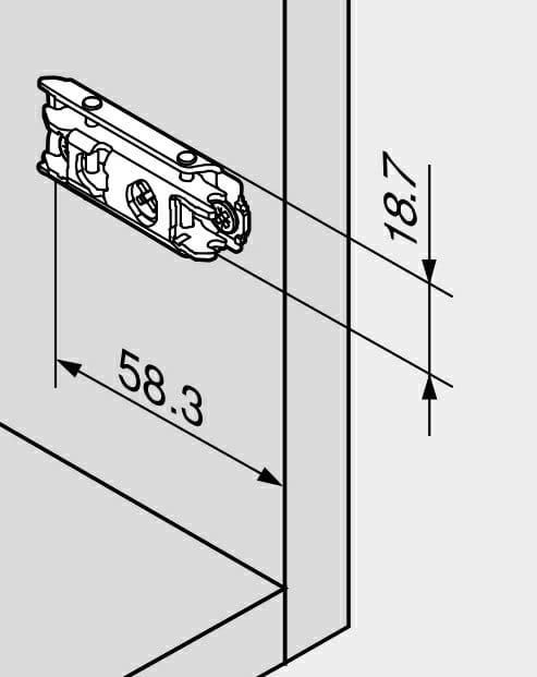 Blum Rik 175H3100 Mpl Clip Prowad. Z Mimośr.0 Mm (175H3100Mplv500Ni ...