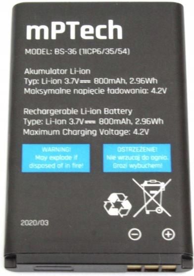 Bateria Bateria oryginał do myPhone Twist 2 800 mAh BS-36 - Opinie i ...