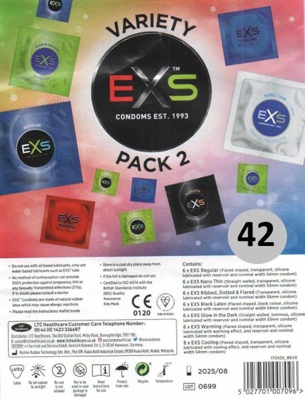 Durex Exs Variety Mix Pack 42 Szt. - Ceneo.pl