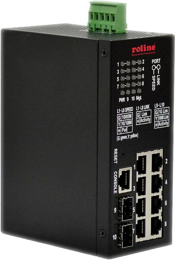 Roline Switch 21.13.1137, 10 / 100 1000 Mbit/S, Funkcja Poe (21131137 ...