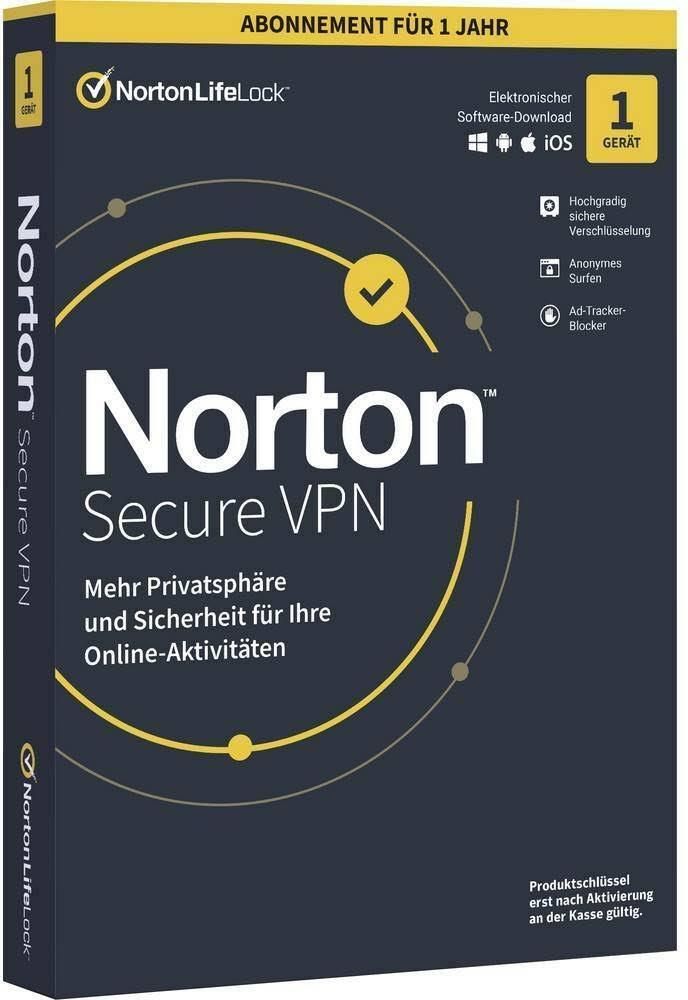 Norton by Symantec Symantec Norton Life Lock Secure Vpn Jahreslizenz ...