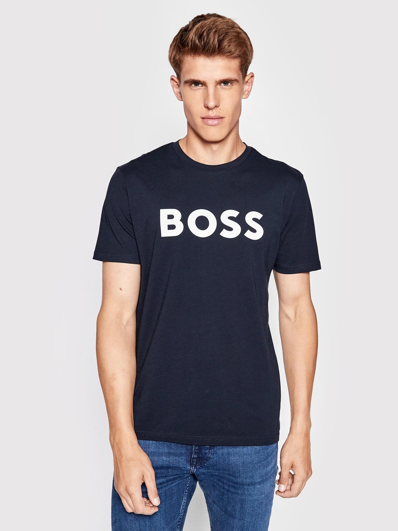 Boss T-Shirt Thinking 1 50481923 Granatowy Regular Fit - Ceny i opinie ...