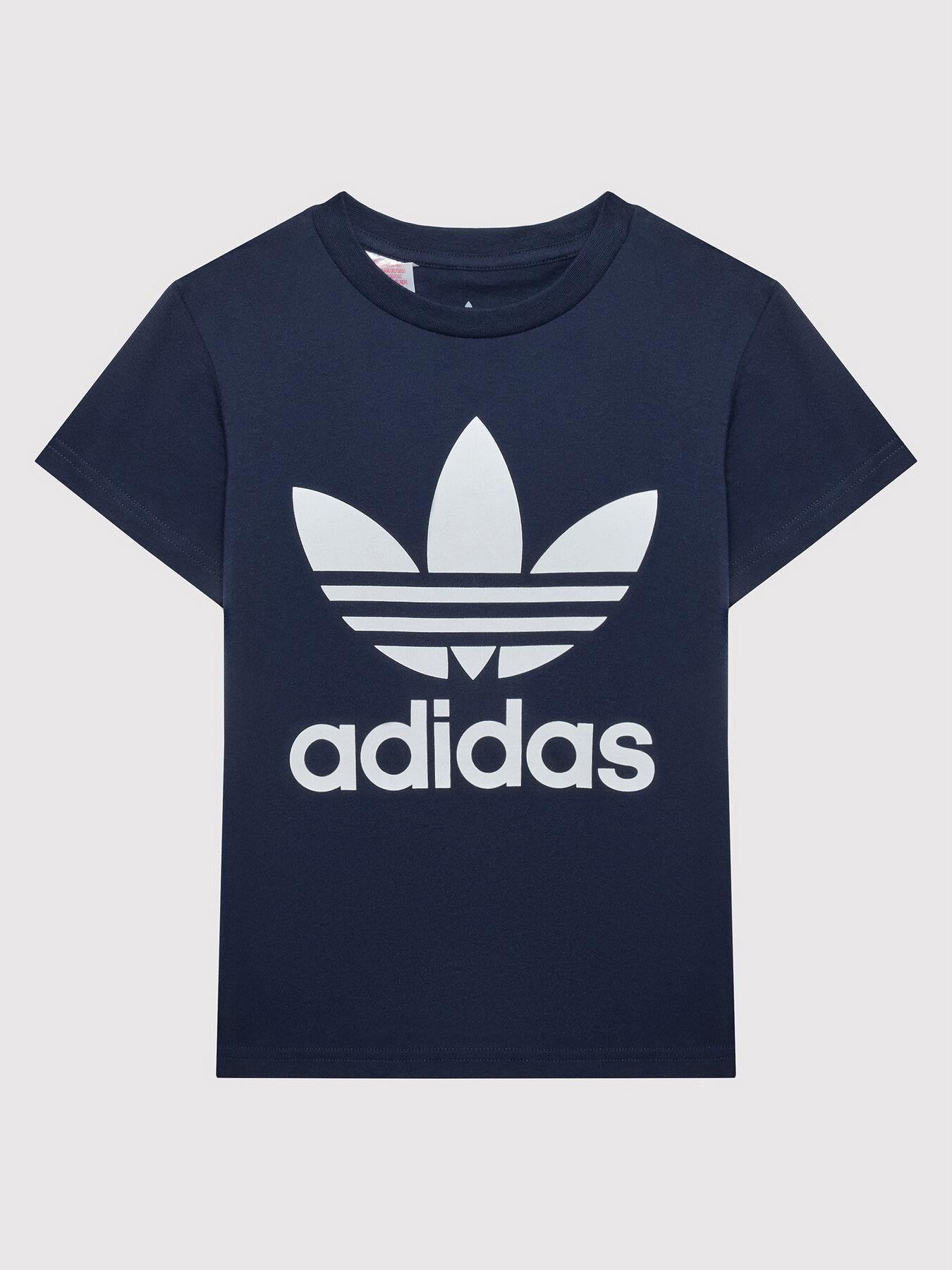 Adidas T-Shirt Trefoil HK0260 Granatowy Regular Fit - Ceny i opinie ...