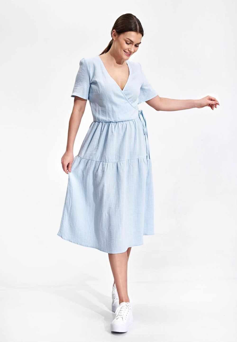 Sukienka Model M872 Błękit - Ceny i opinie - Ceneo.pl