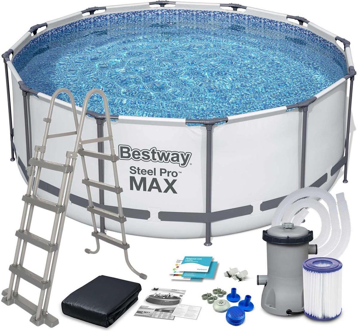 Basen Zestaw Bestway 366X122cm - Ceny i opinie - Ceneo.pl