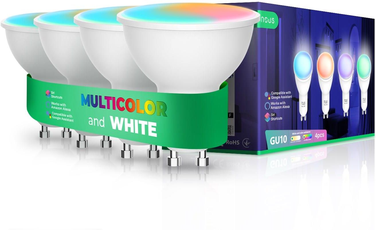 System domotyki NOUS P8 Smart WIFI RGB Bulb GU10 (4 szt.) - Opinie i ...
