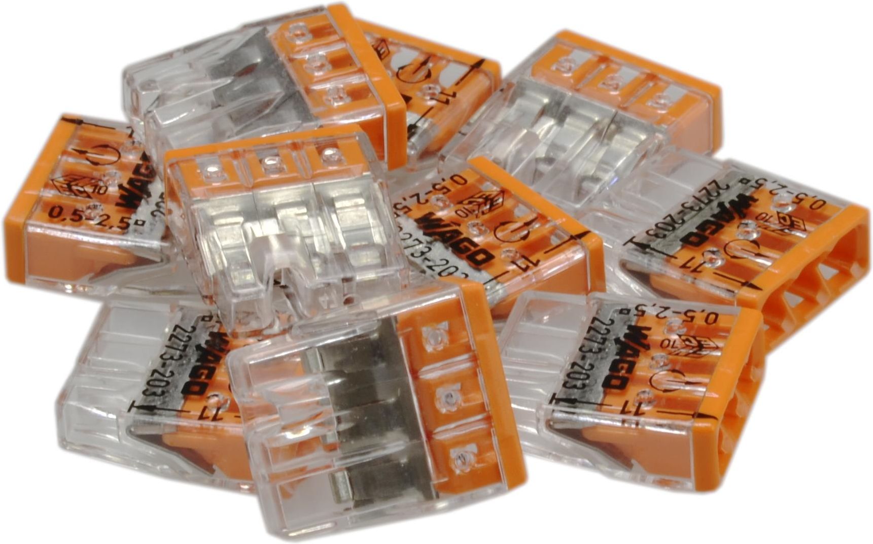 Wago Elwag Compact 2273-203 Szybkozłączka 3x 0,5-2,5mm2 Na Drut 450V ...