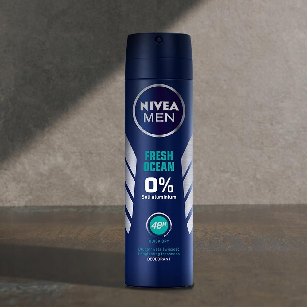 Nivea Dezodorant Męski W Sprayu Men Fresh Ocean - Opinie i ceny na Ceneo.pl
