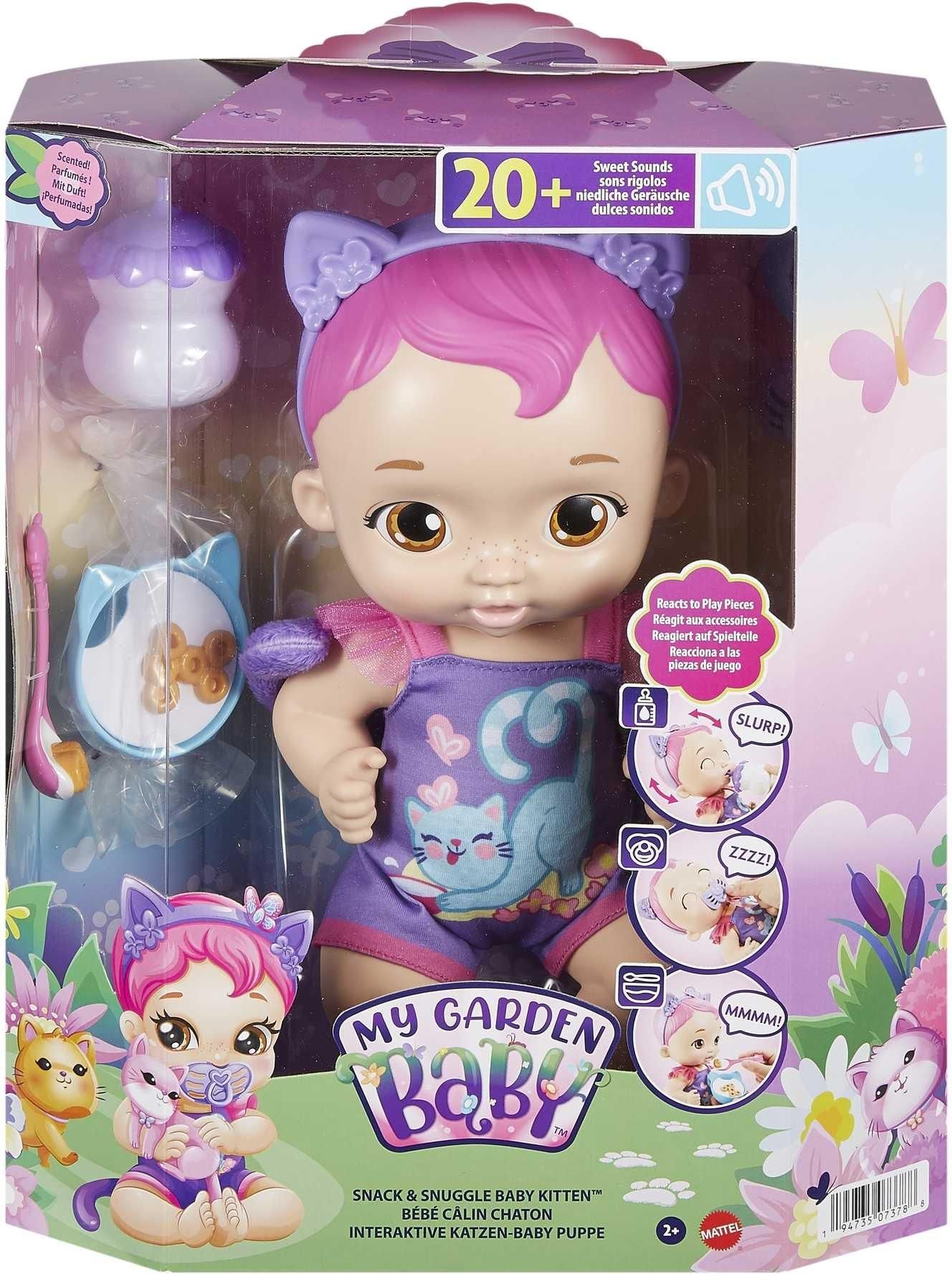 Lalka Mattel My Garden Baby Bobas Lalka Kotek Karmienie HHP27 HHP28 ...