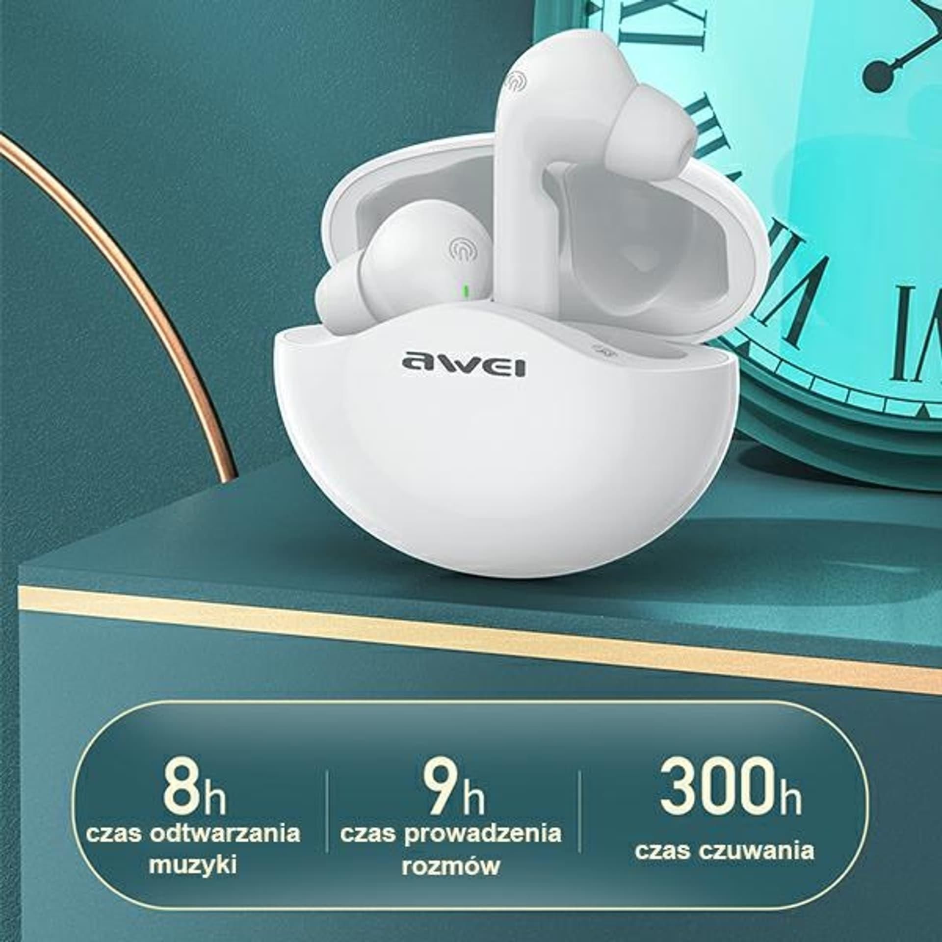 Słuchawki Awei T12 Tws Ze Stacją Dokującą Białe - Opinie i ceny na Ceneo.pl