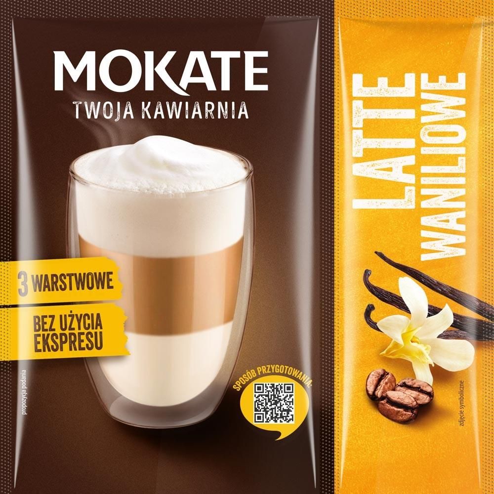 Kawa Mokate Twoja Kawiarnia Latte Waniliowe 20g+2g - Ceny i opinie - Ceneo.pl