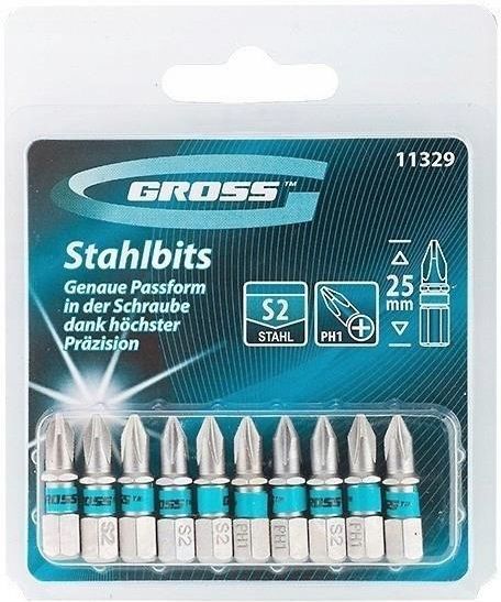 Inna;Gross Gross Bit Zestaw Bitów Ph1X25mm Bity 10Szt. 11329 - Opinie i ...