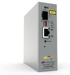 Konwerter sieciowy Allied Telesis Taa, 10/100/1000T Poe+ To 100X/1000X Sfp Industrial Temp ...