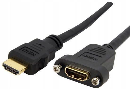 StarTech.com 3 ft HDMI Panel Mount Cable (HDMIPNLFM3) - Opinie i ceny ...