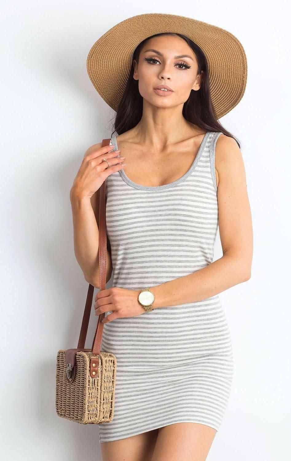 Sukienka Model YP-SK-wmu0537-2.92P White/Grey - Ceny i opinie - Ceneo.pl