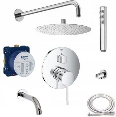 Zestaw prysznicowy Grohe Essence 30 Round Slim 24092001+ROUNDSLIM30 ...