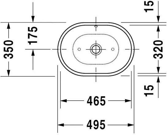 Umywalka Duravit FOSTER 495x350 0335500000 - Opinie i ceny na Ceneo.pl