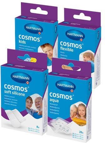 Hartmann Cosmos Plastry Elastyczne 6cm x 1m 1 Szt. + Wodoodporne 3 Rozm ...