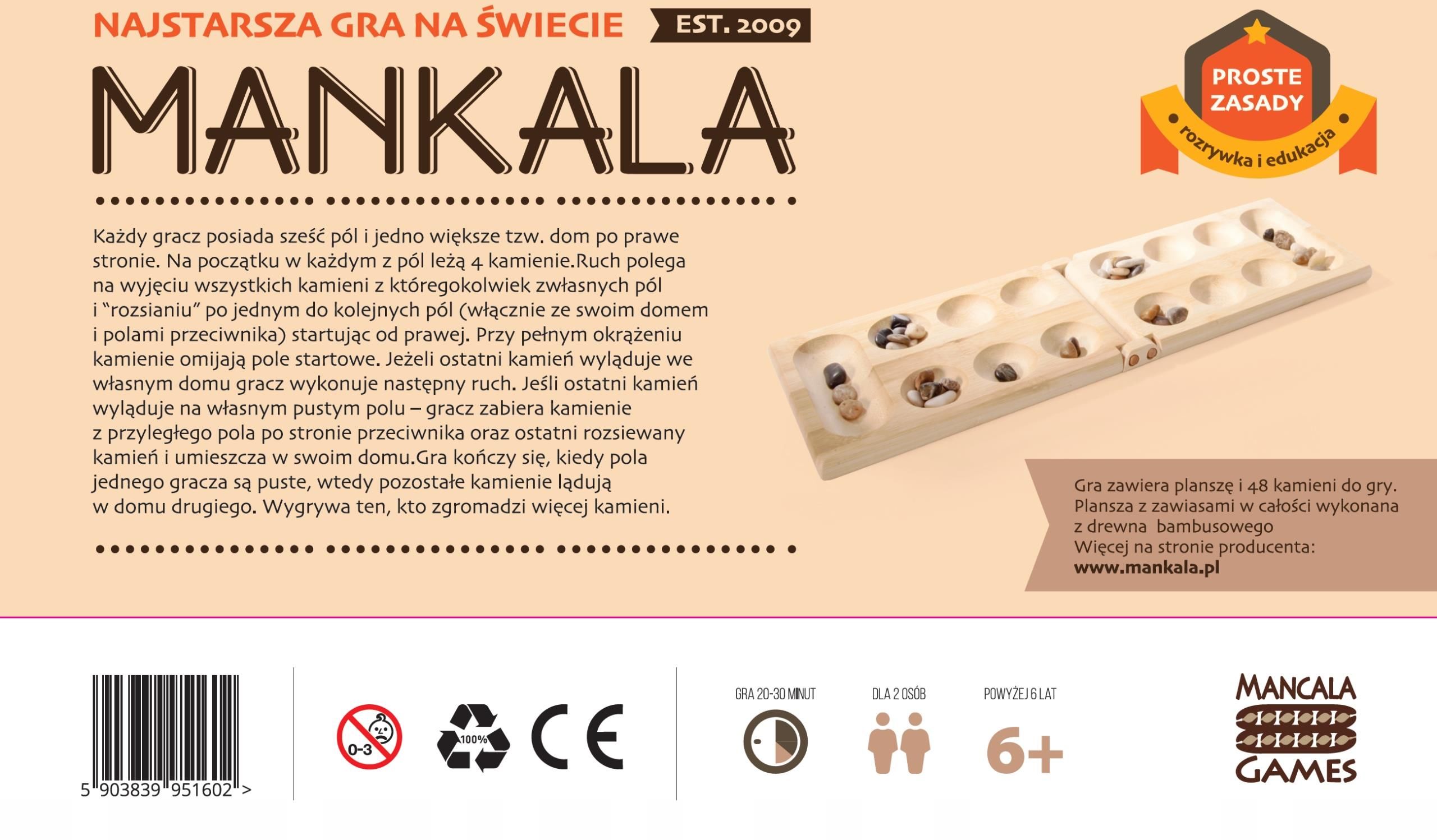 Mancala Games Mankala - Gra planszowa. Ceny i opinie - Ceneo.pl