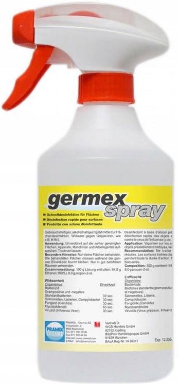 Pramol Germex Spray New Płyn Do Dezynfekcji 500Ml - Opinie i atrakcyjne ...