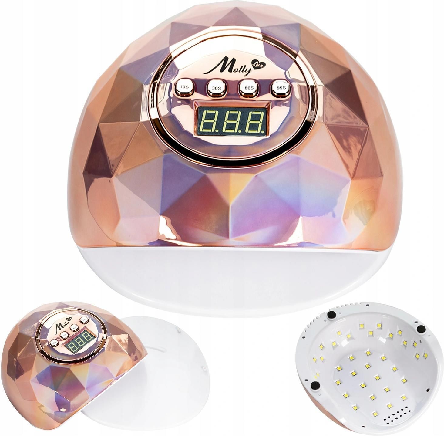 Molly Lac Lampa Do Paznokci Led 86W Rose Gold Holo 39 Diod - Opinie i ceny na Ceneo.pl