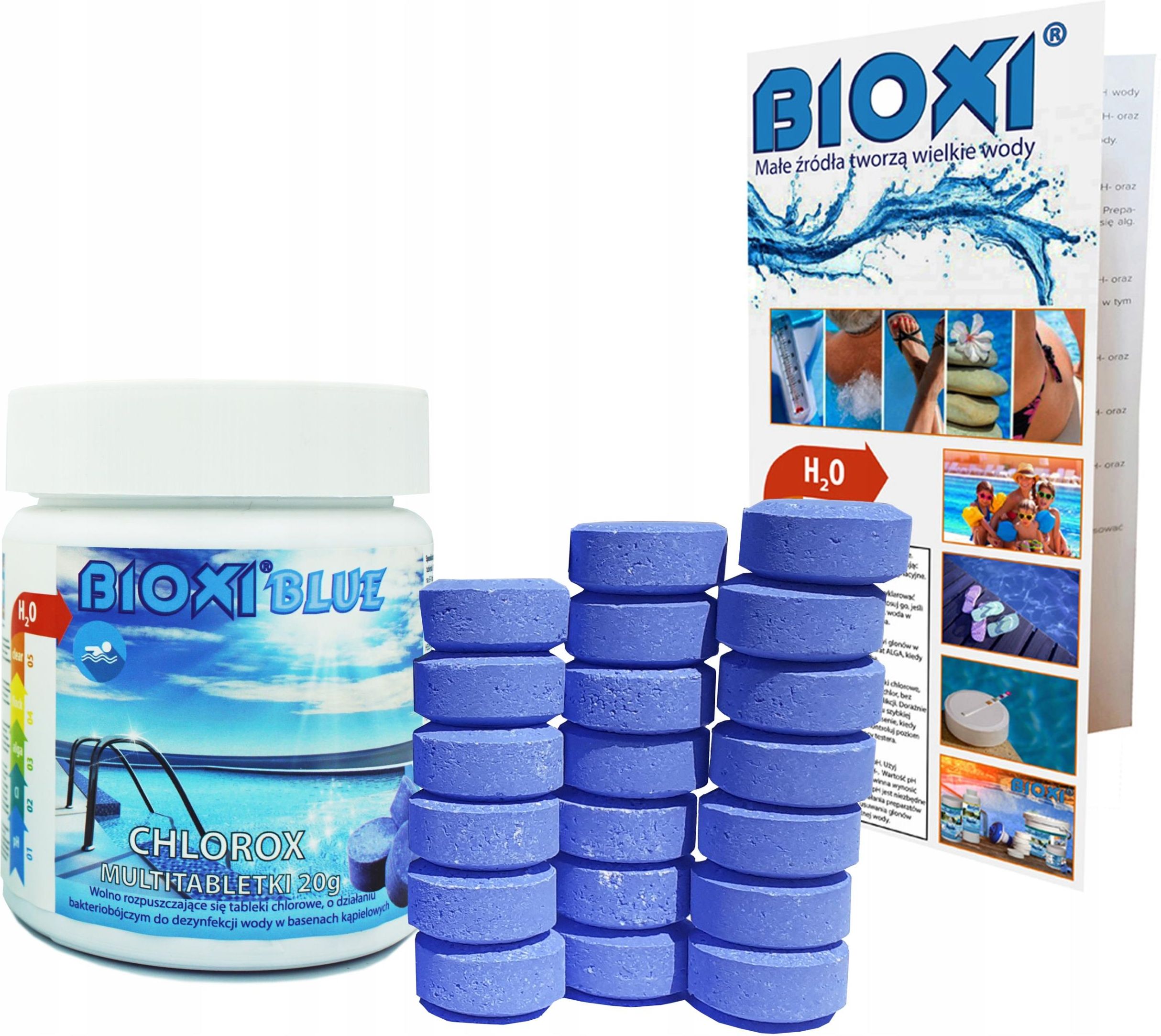 Bioxi Multi Tabletki Blue Do Basenów Chlor 20g - Ceny i opinie - Ceneo.pl