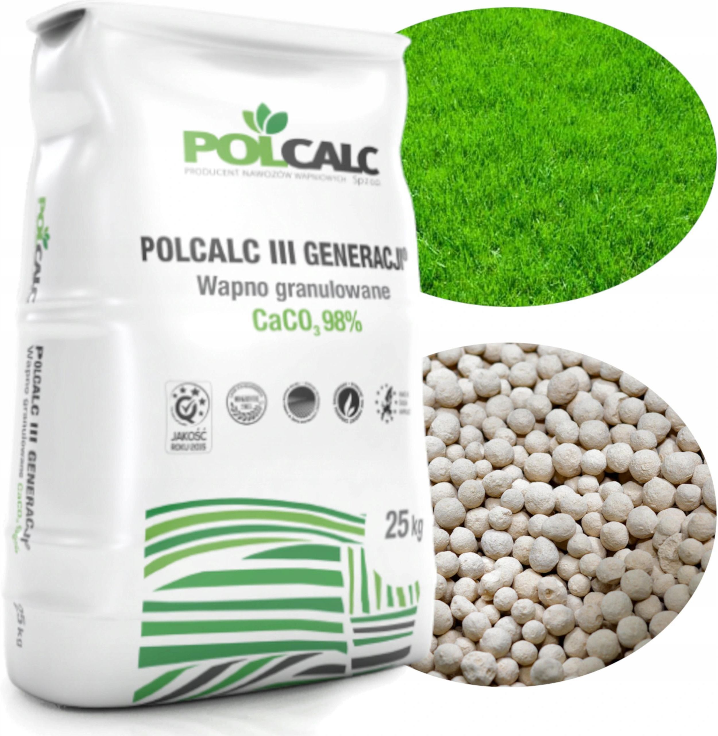 Nawóz Wapno Granulowane Polcalc 25kg nawozowe wapń Super - Ceny i opinie - Ceneo.pl