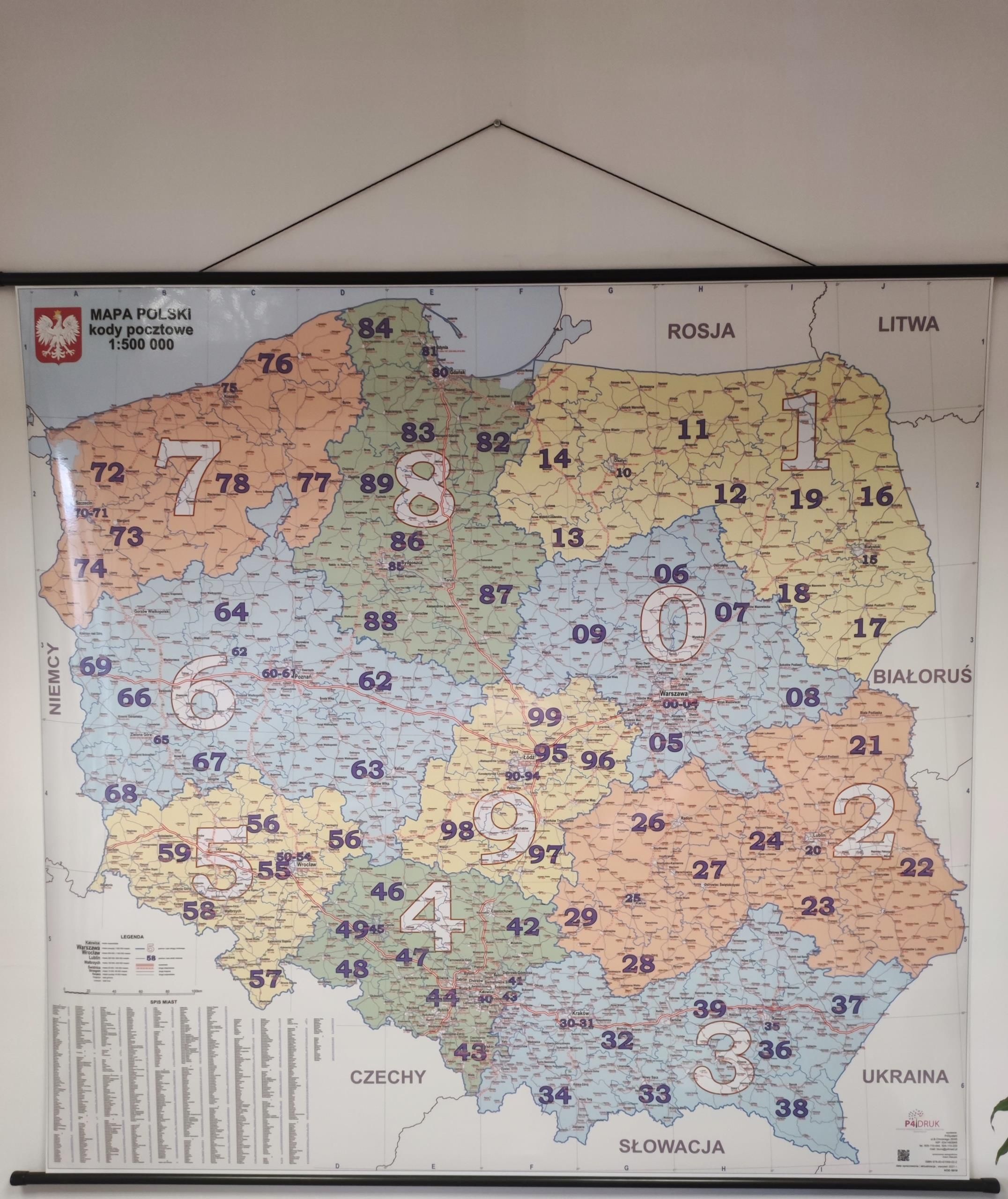 Mapa Polski z kodami 2022 wydanie 1:500 000 - Ceny i opinie - Ceneo.pl