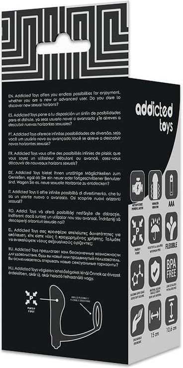 Addicted Toys MĘSKA WTYCZKA ANALNA Z PIERŚCIENIEM NA PENISA - Ceneo.pl