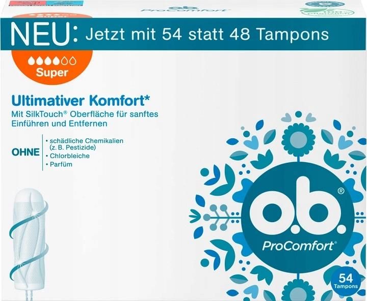 Ob Pro Comfort Tampony Super 54 szt - Opinie i ceny na Ceneo.pl