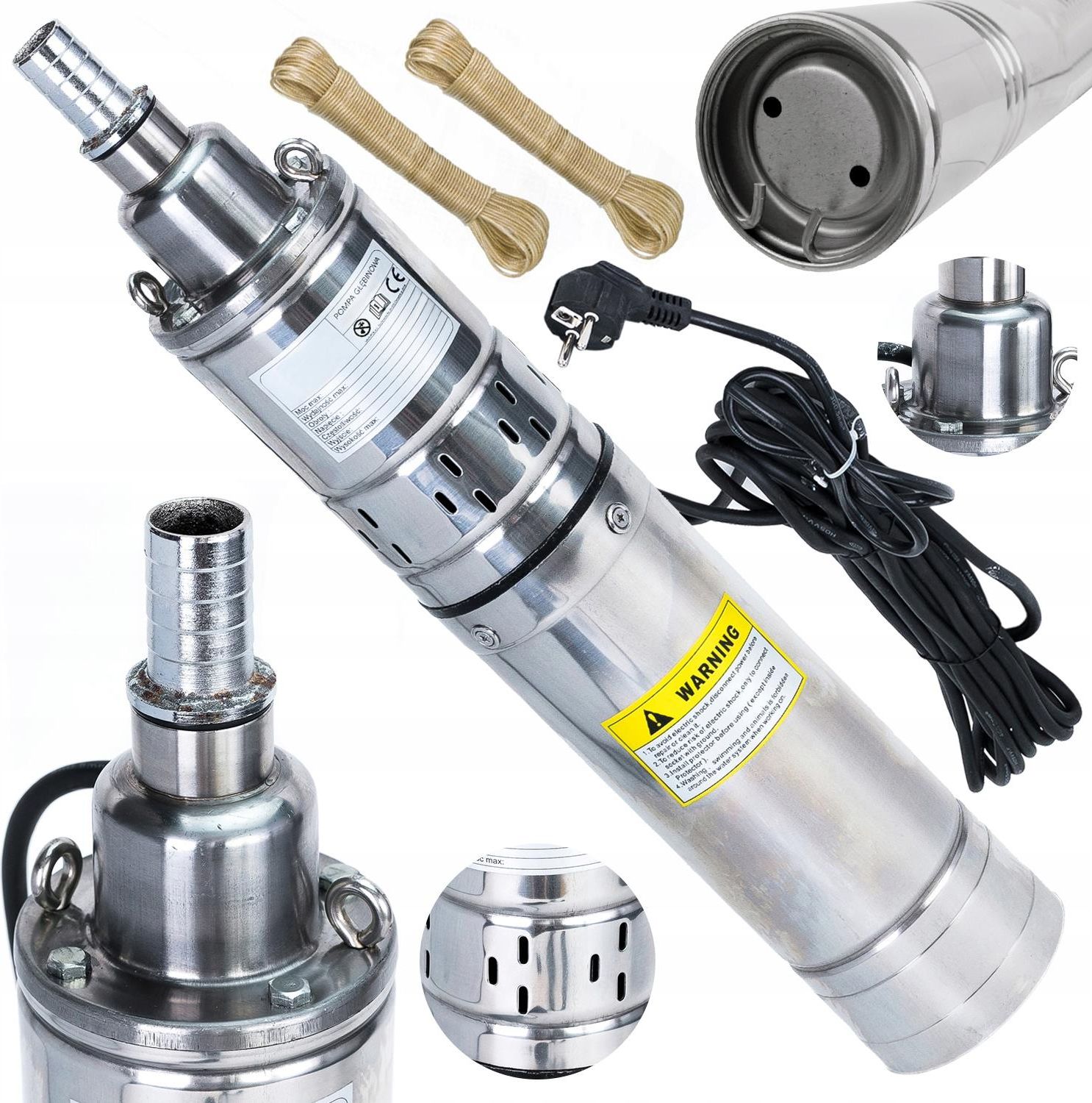 Pompa Głębinowa Śrubowa Do Wody Studni Mocna+Linka - Ceny i opinie ...