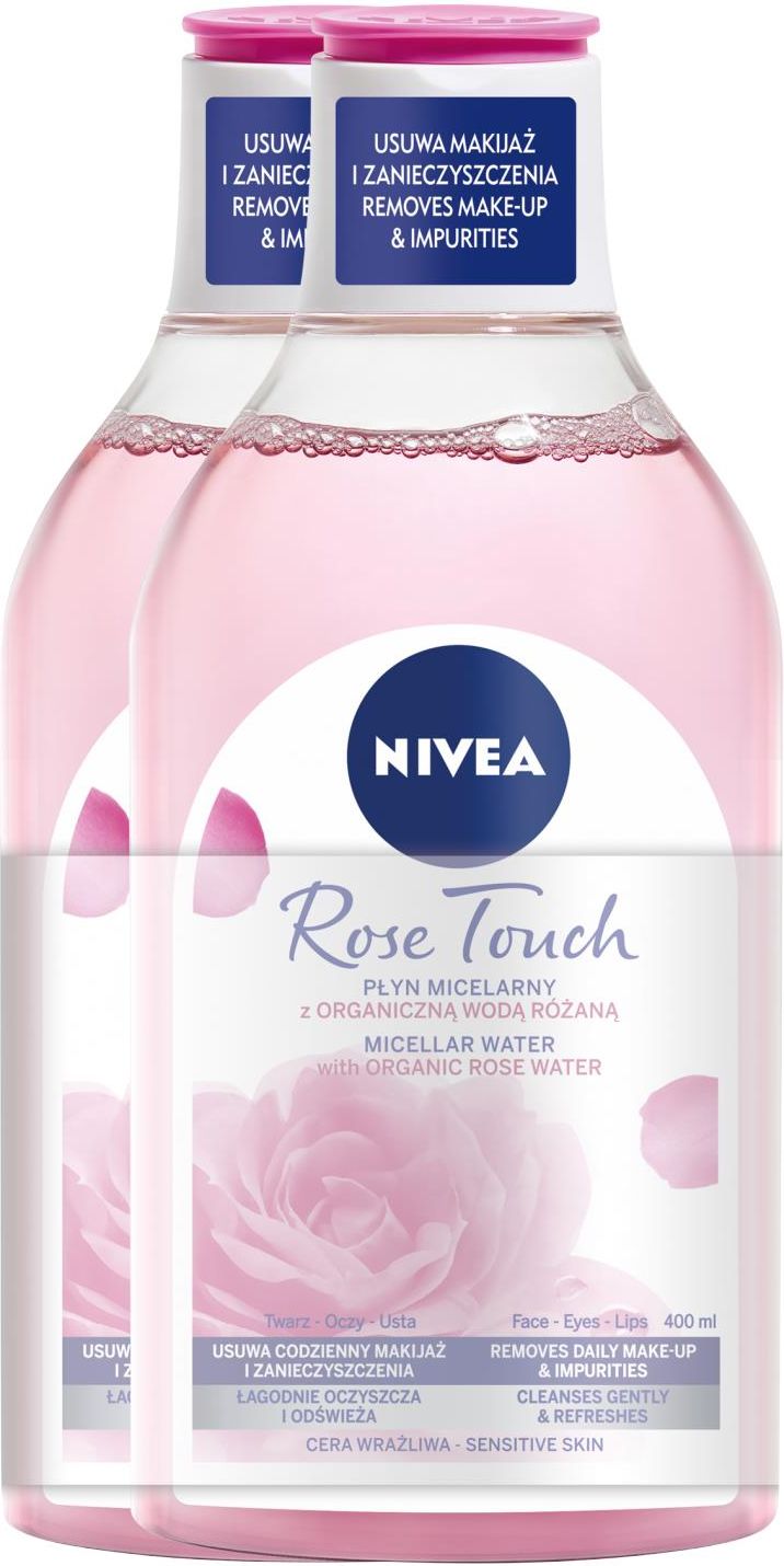 Nivea Rose Touch 2-Pack Rose Touch Micelarnego Płynu Dwufazowego Do ...