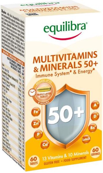 Equilibra 50+ Kompleks Witamin I Minerałów 50+ 60 Tabl./1 Opak. - Opinie i ceny na Ceneo.pl