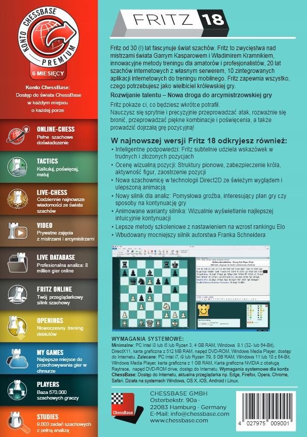 Program szachowy Fritz 18 (Gra PC) - Ceneo.pl