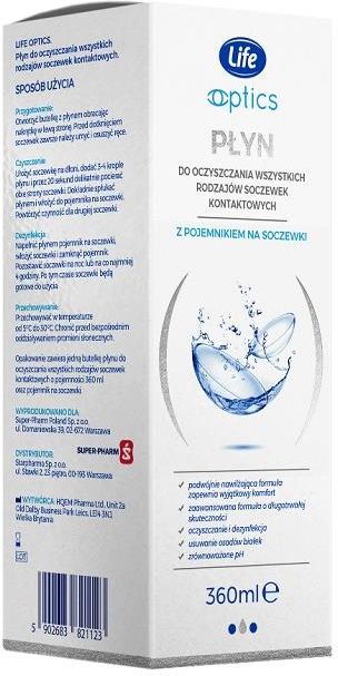 Life Optics Płyn Do Soczewek 360ml - opinie i ceny na Ceneo.pl