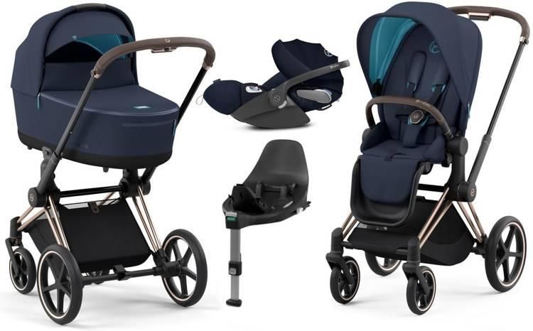Wózek Cybex Priam 4.0 Nautical Blue Głęboko-Spacerowy + Cloud Z +Baza Z ...