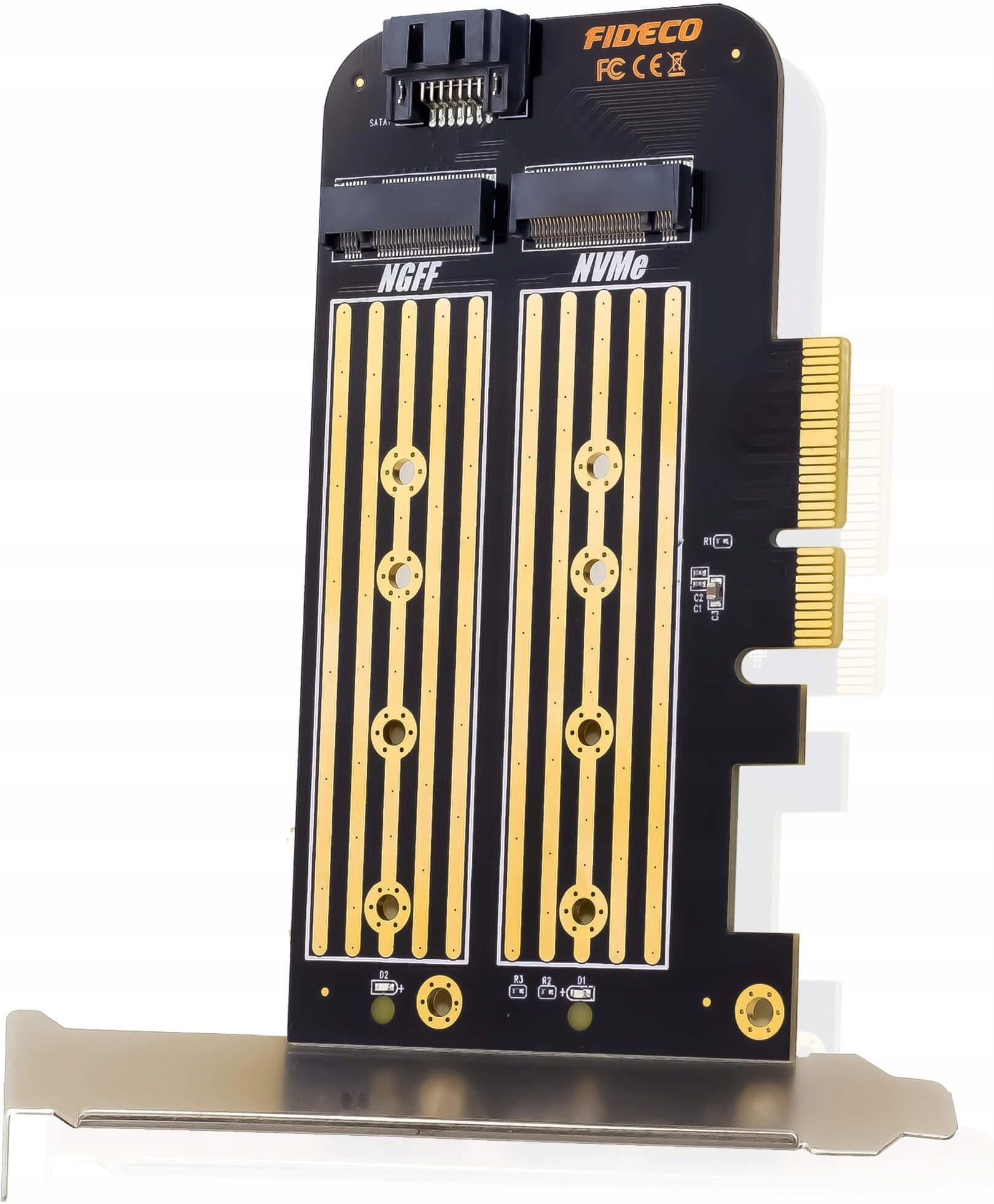 Adapter Pci-e x4 Przejściówka Ssd Karta m.2 NVMe (NVSA2P) - Opinie i ...