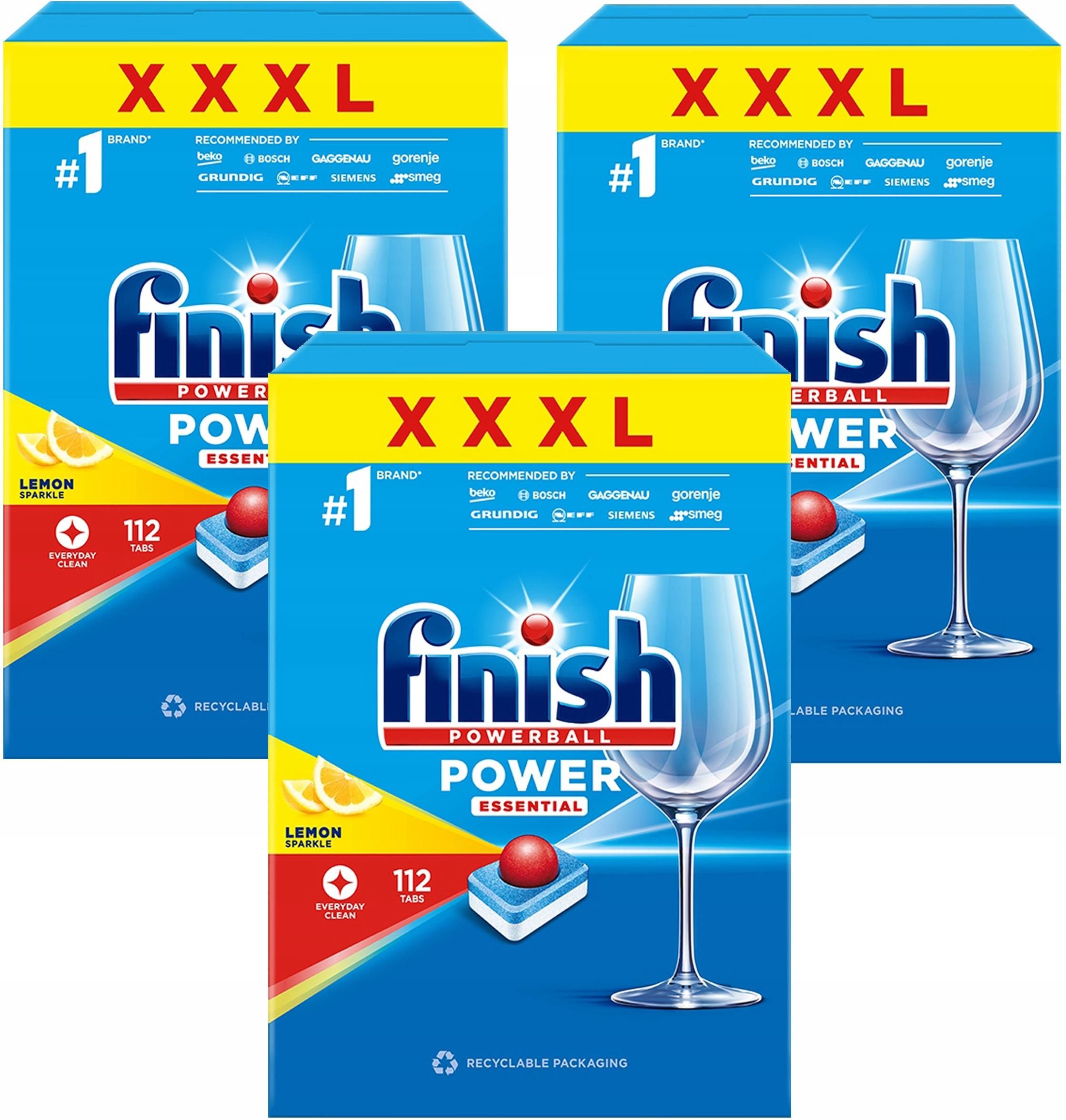 Finish Tabletki Power Essential Cytrynowe 3X112Szt. - Ceny i opinie ...