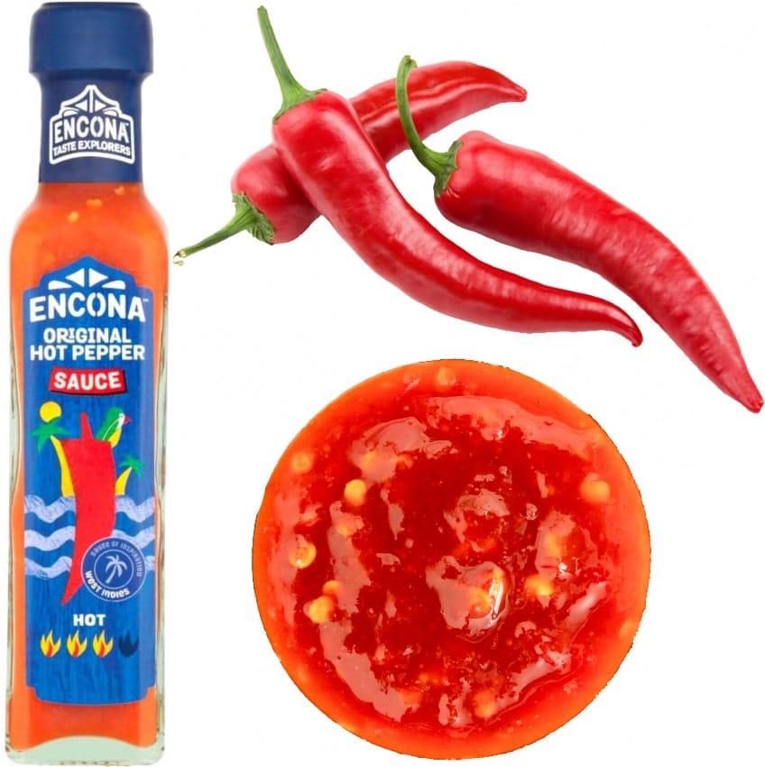 Encona Sos W Małej Butelce Z Uk West Indian Hot Chili Original 142ml ...