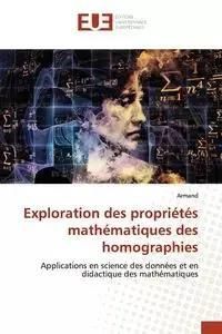 Exploration des propriétés mathématiques des homographies - Armand . - Literatura obcojęzyczna ...