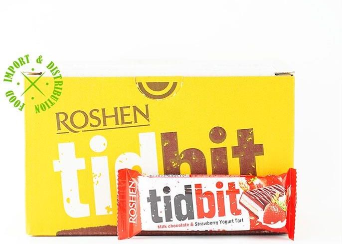 Roshen Baton Tidbit Strawberry Yogurt Truskawkowy 50g - Ceny i opinie ...