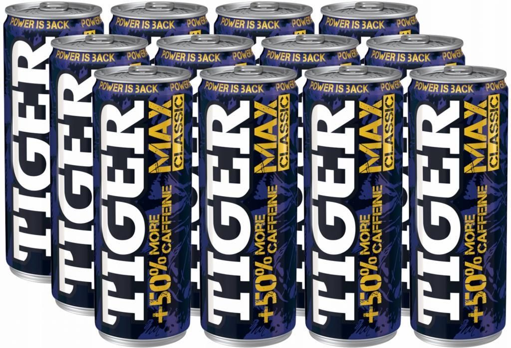 Tiger Max Energy Drink Energetyzujący 12x250ml - Ceny i opinie - Ceneo.pl