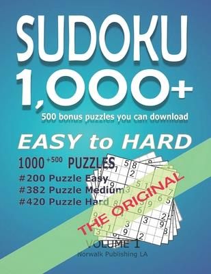 1,000+ Sudoku Puzzles Easy to Hard - Literatura obcojęzyczna - Ceny i ...